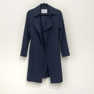 Aritzia | Jackets & Coats | Babaton Maximo Trench Coat Size Xxs Navy ...